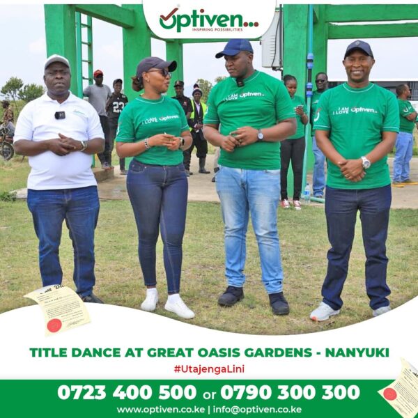 Title Deed Dance at The Great Oasis Gardens, Nanyuki - Optiven Group